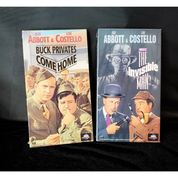 Vintage | Other | Abbott And Costello Vhs Movie Tapes Set Of 2 | Poshmark